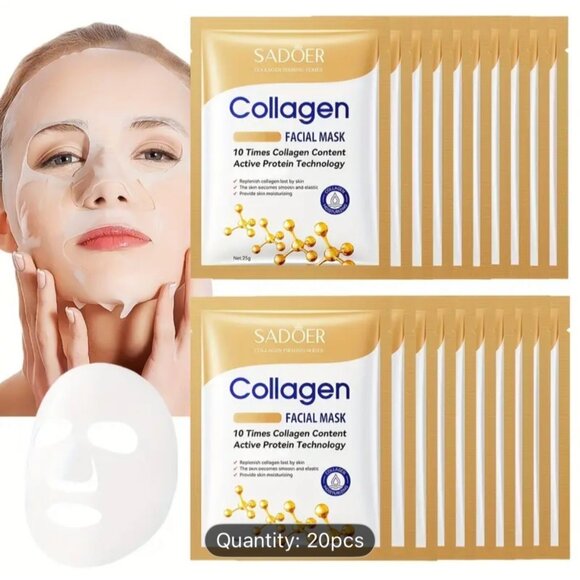 Sadoer | Makeup | Sadoer Collagen Facial Mask Pcs 10 Times Collagen ...